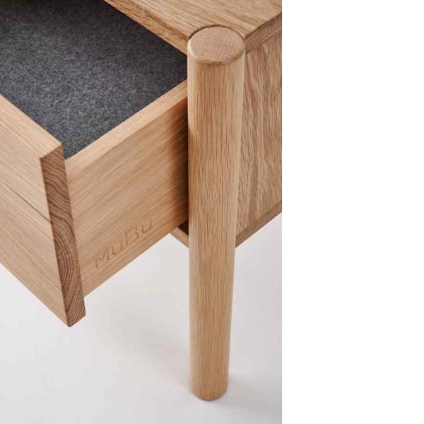Axel Oak Bedside Table - Mubu Home: Modern Timber Beds and Furniture