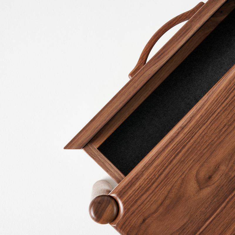 Axel II Wooden Bedside Table - Mubu Home: Modern Timber Beds and Furniture